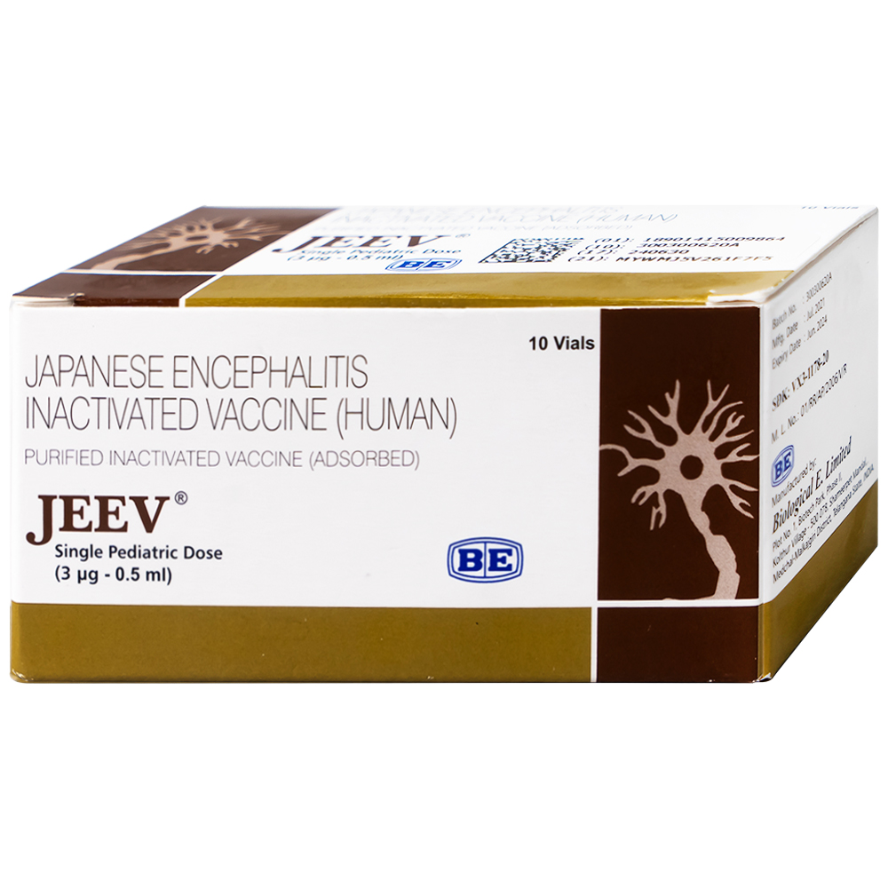 Vắc xin Jeev 3mcg/0.5ml (Ấn Độ) phòng viêm não Nhật Bản